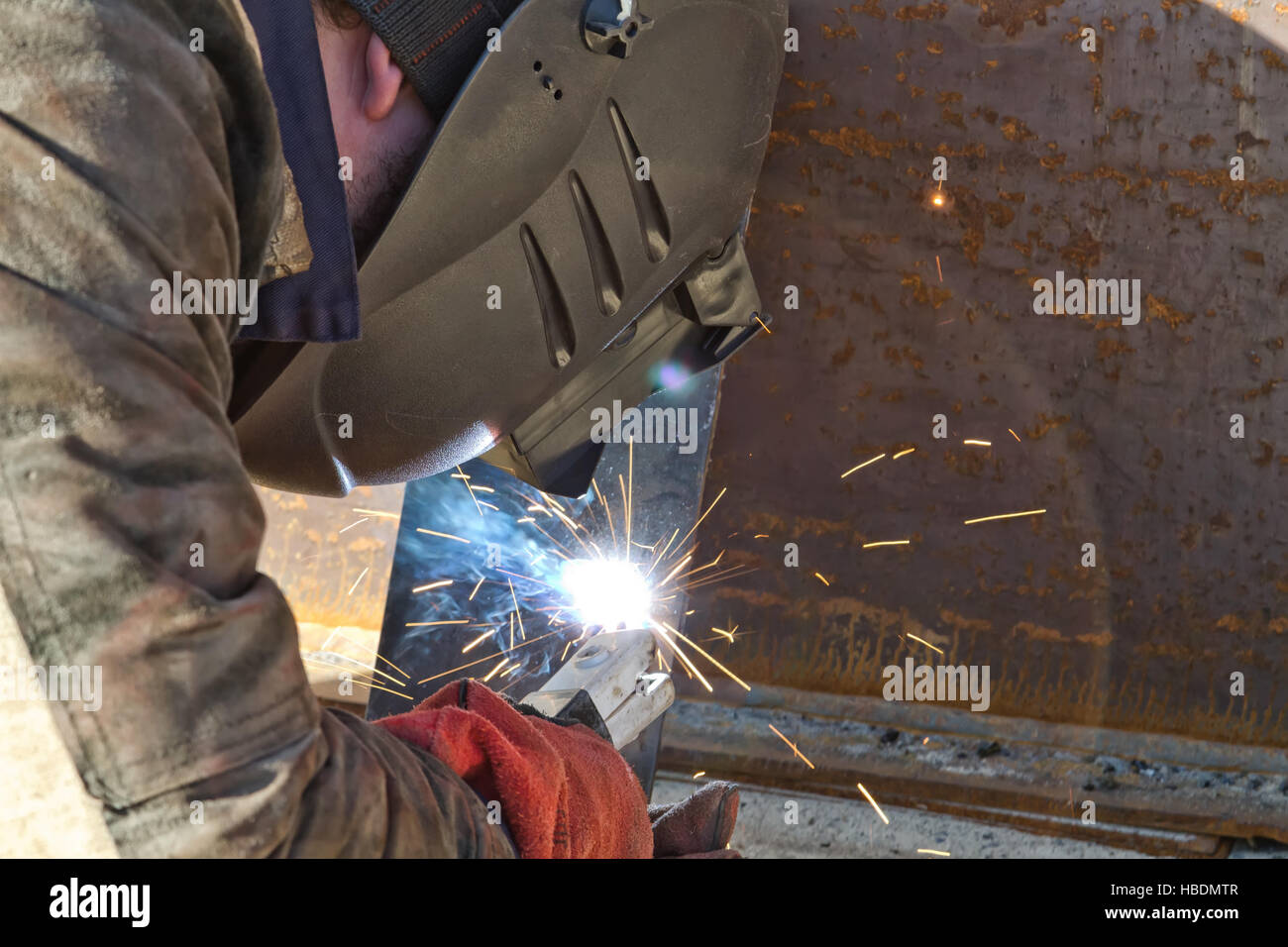 welder produces samples Stock Photo - Alamy