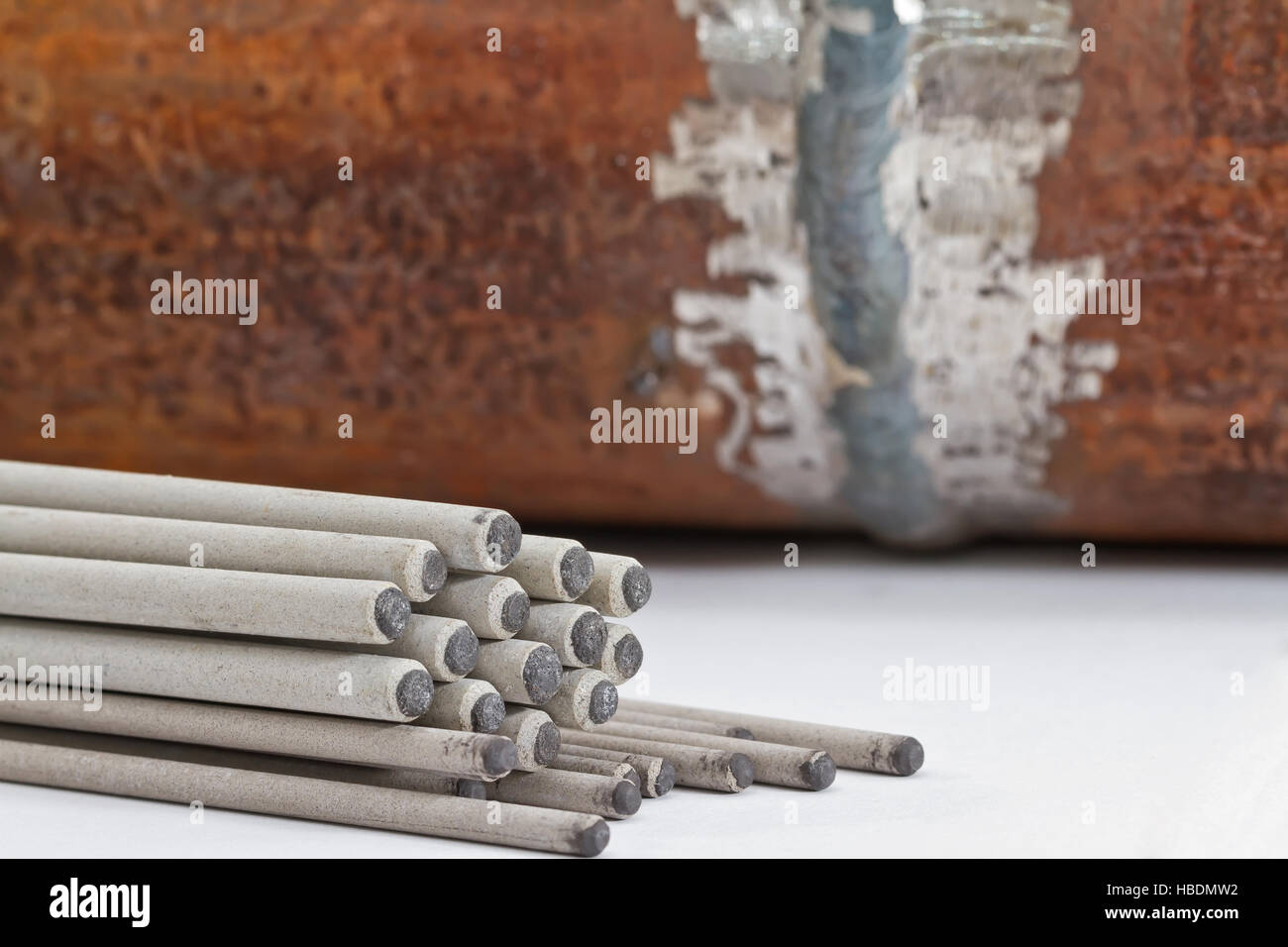 Electrodes for manual arc welding Stock Photo - Alamy