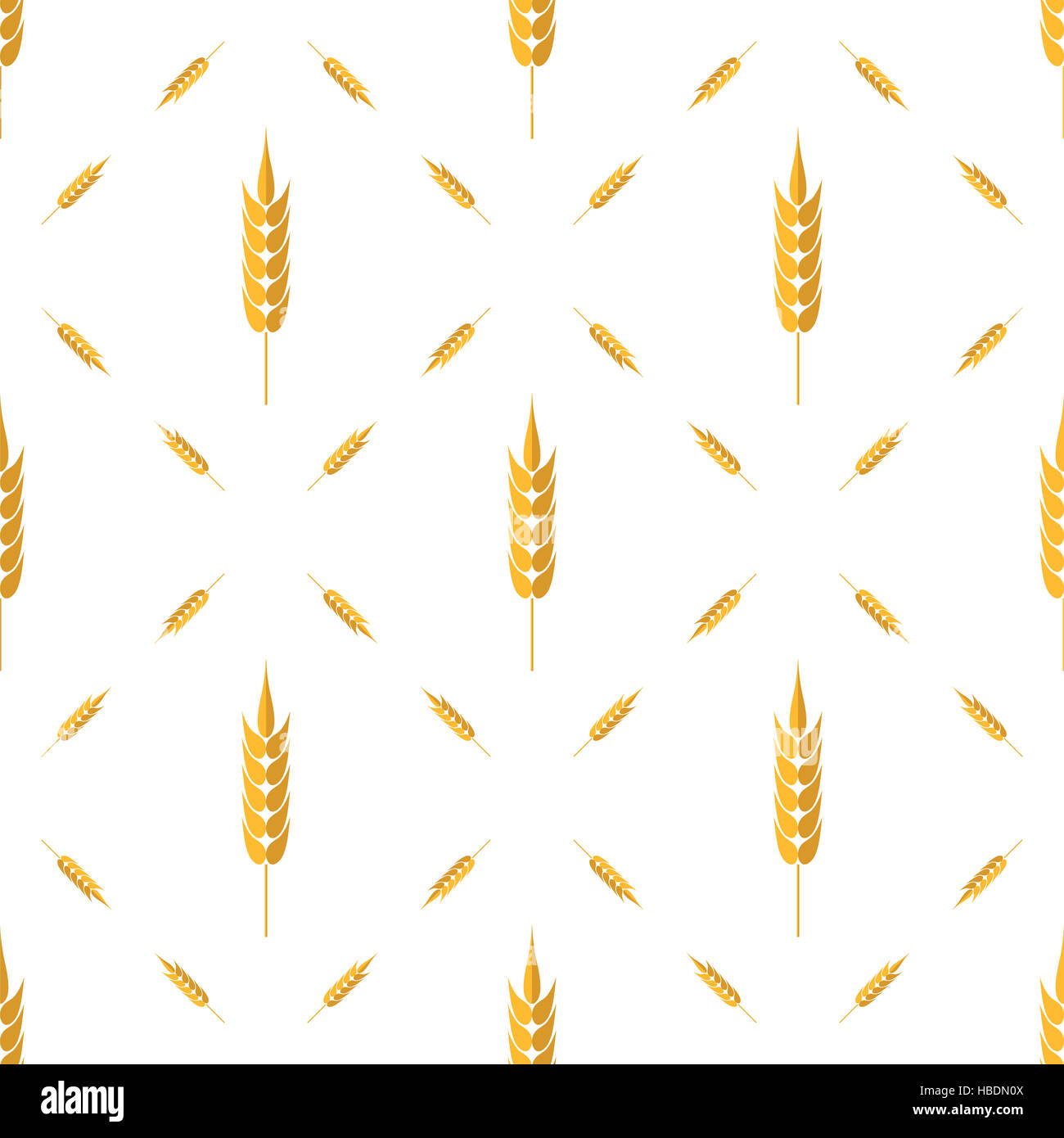 Seamless Wheat Pattern. Set of Ears Stock Photo - Alamy