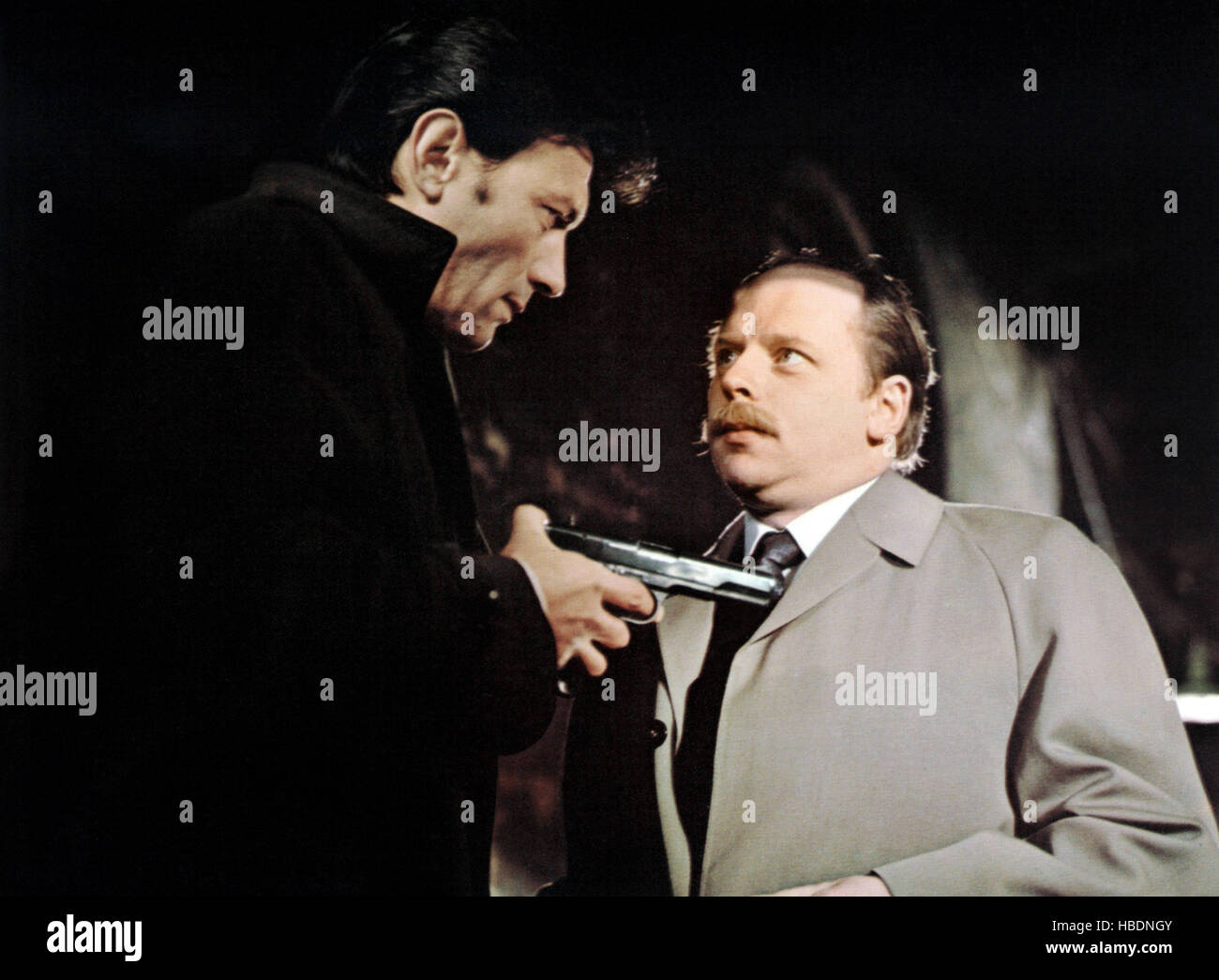 A DANDY IN ASPIC, from left: Laurence Harvey, James Cossins, 1968 Stock ...