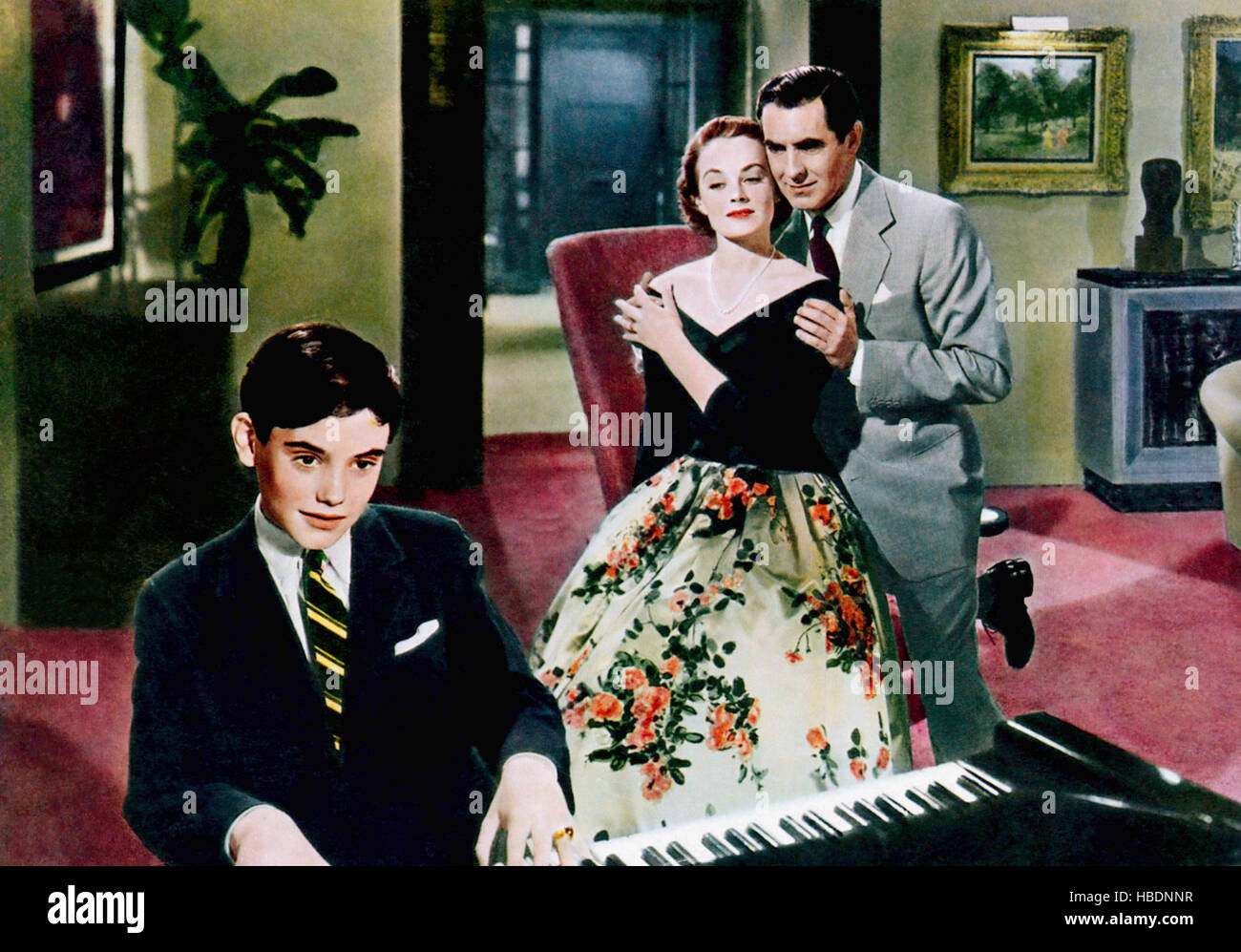 THE EDDY DUCHIN STORY, from left: Rex Thompson, Victoria Shaw, Tyrone ...