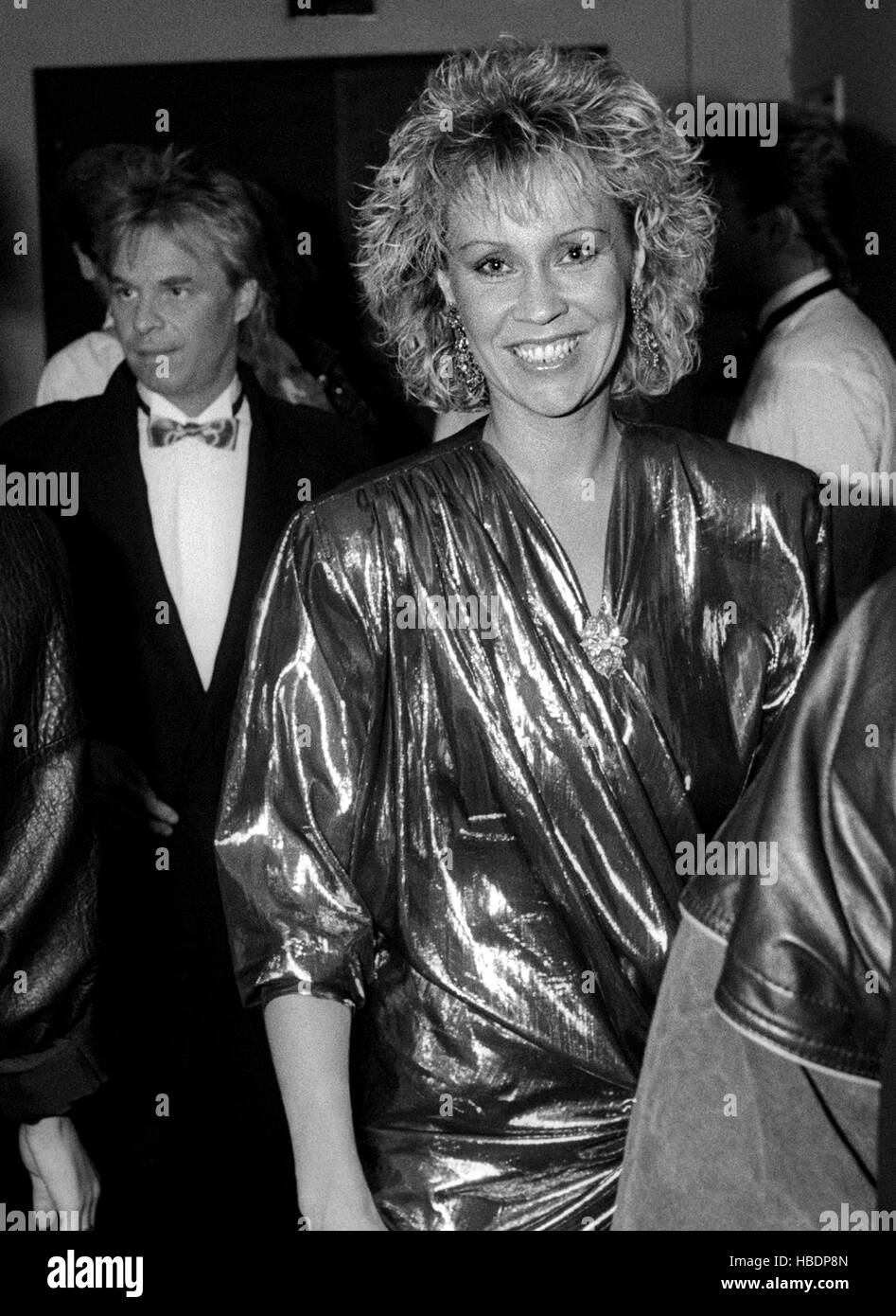 AGNETHA FÃ„LTSKOG Swedish member of ABBA group, 1986 Stock Photo - Alamy