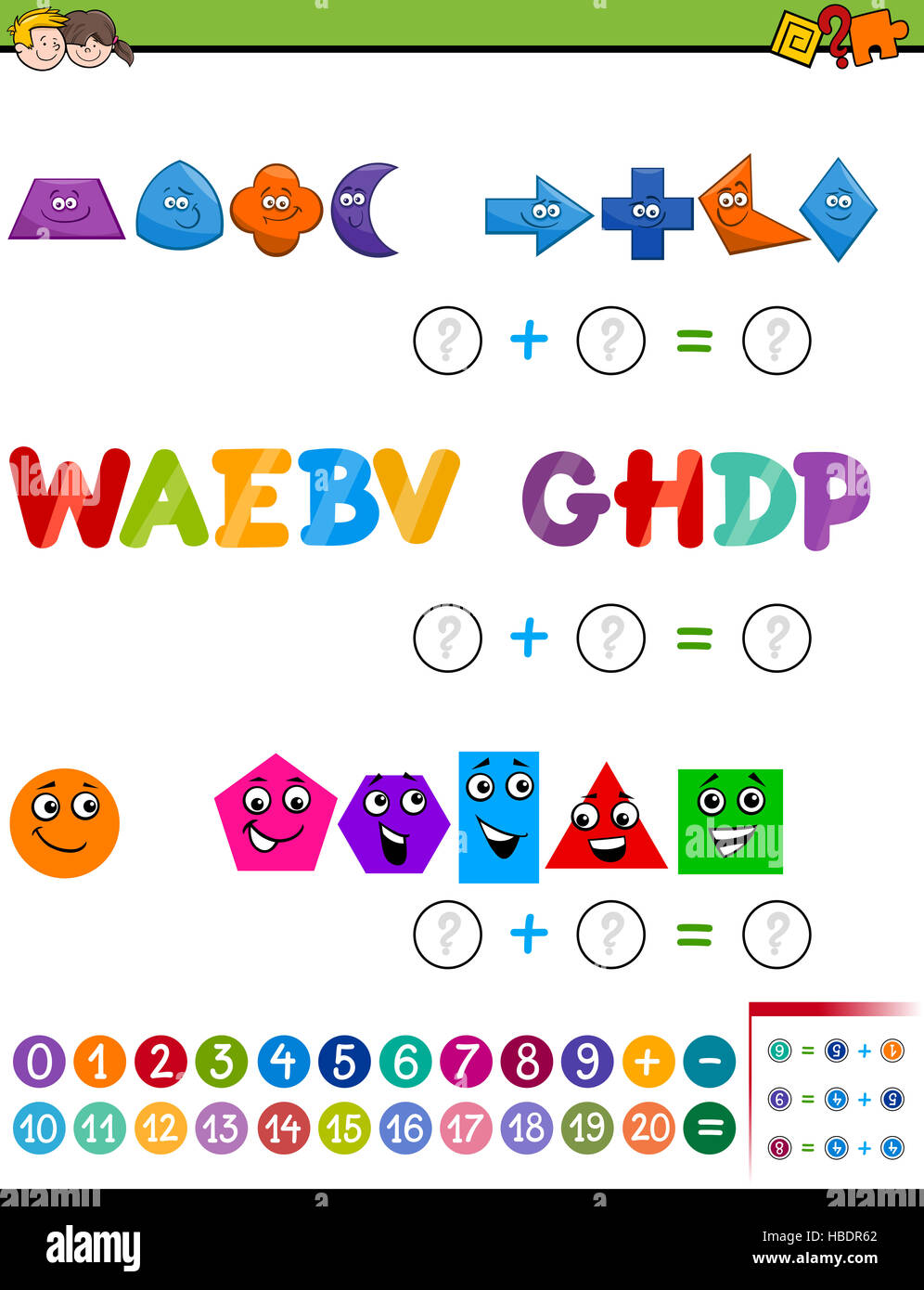 mathematical algebra activity Stock Photo - Alamy