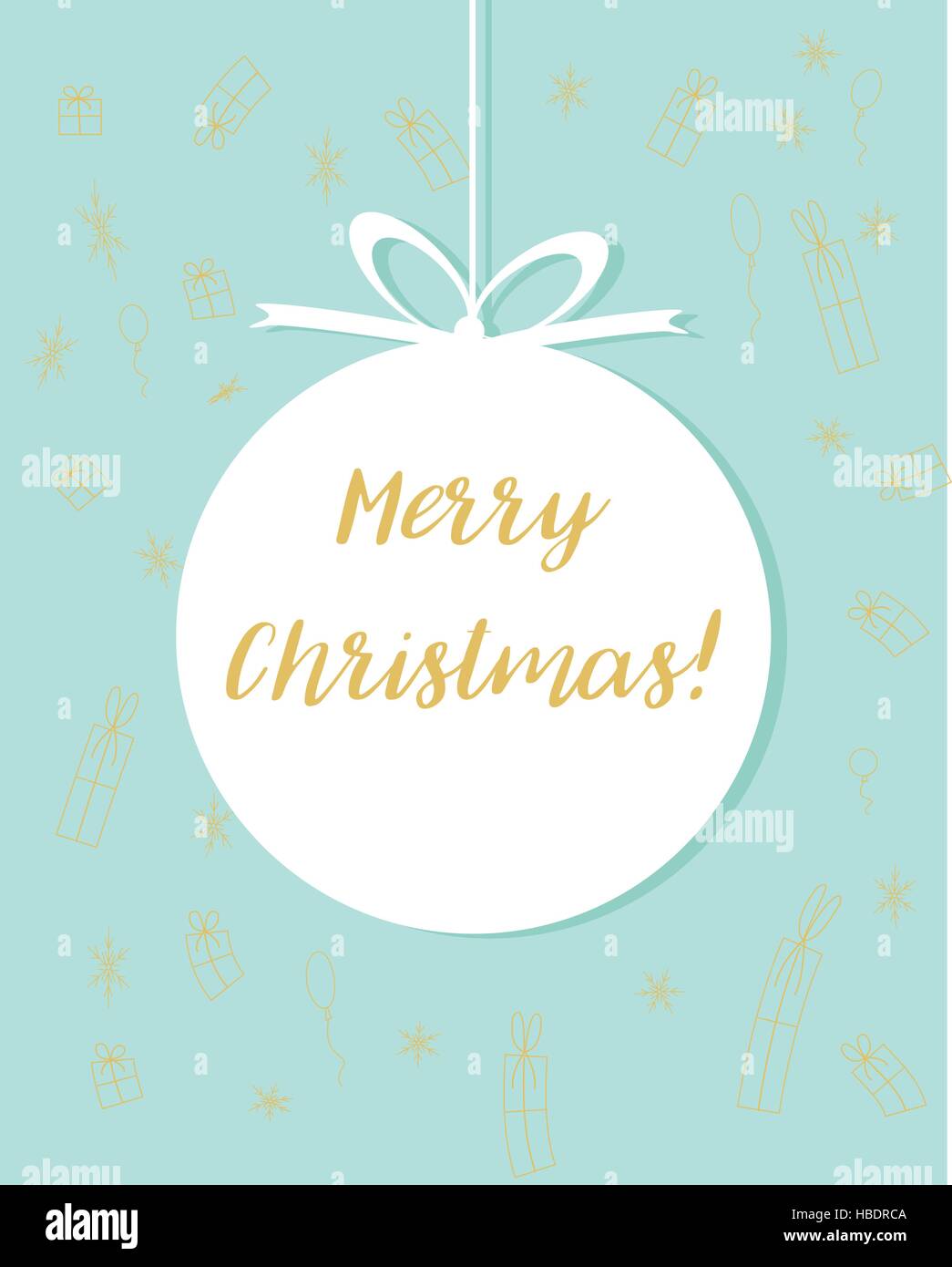 Merry christmas greeting invitation Stock Vector Images - Alamy