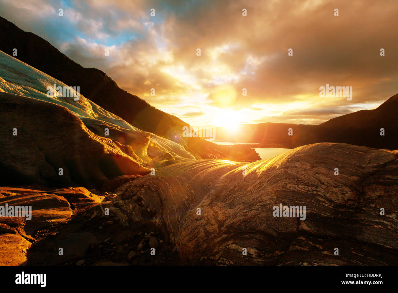Glacier in Norway Stock Photo - Alamy