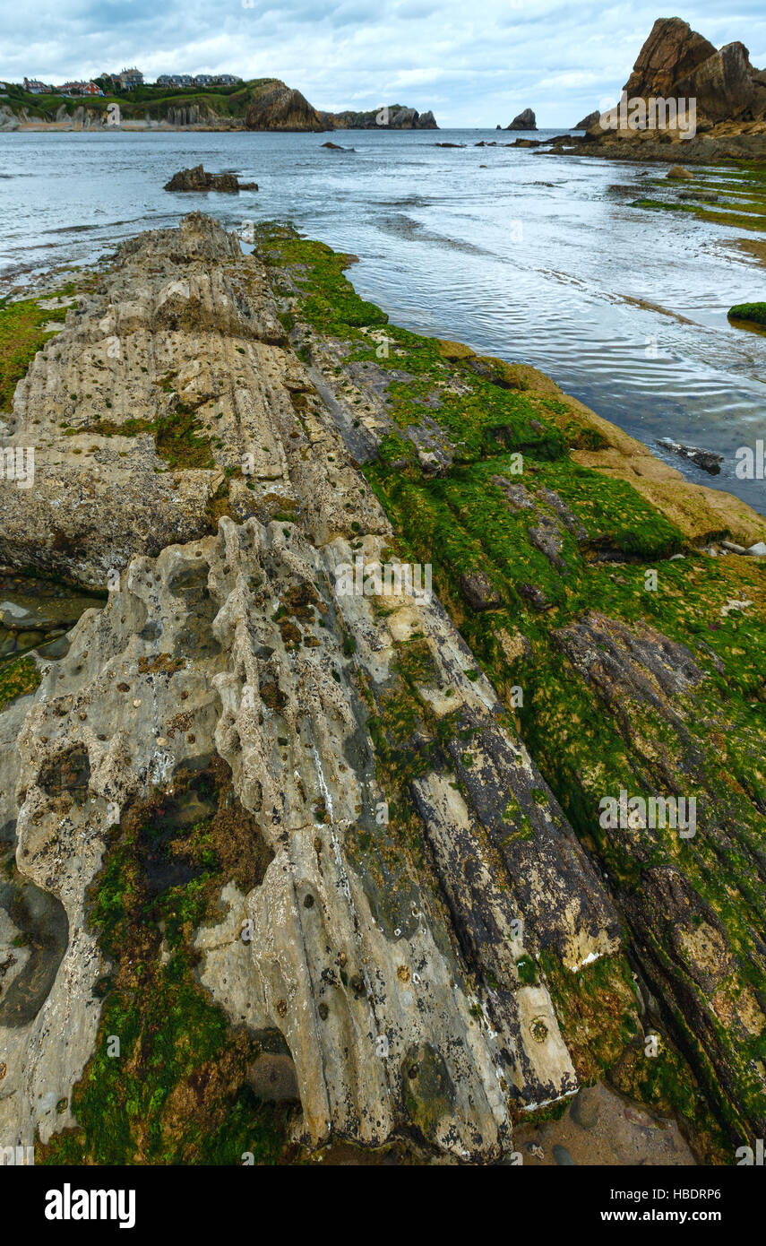 Portio Beach coastline landscape Stock Photo - Alamy