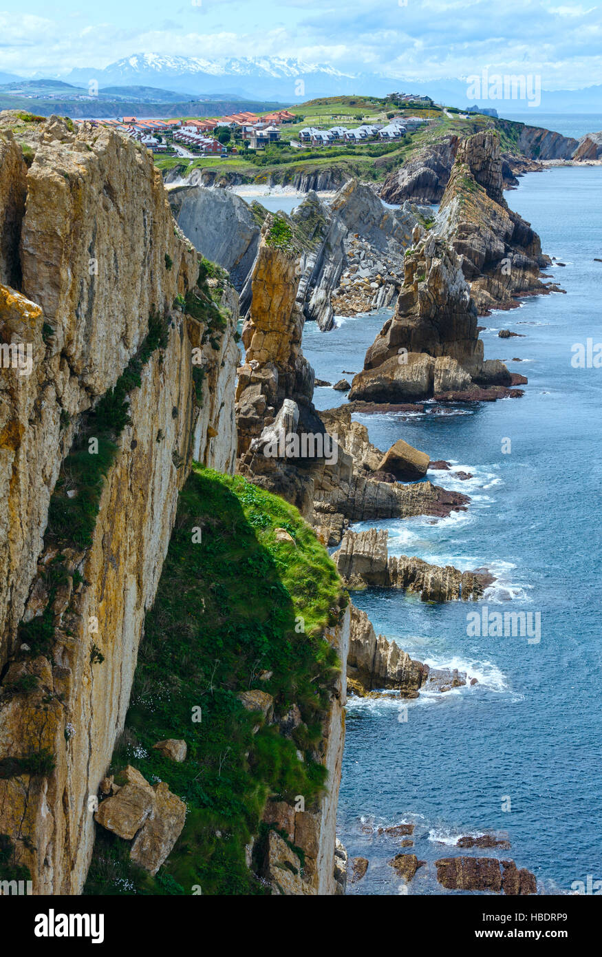 Atlantic ocean coastline near Portio Beach Stock Photo - Alamy