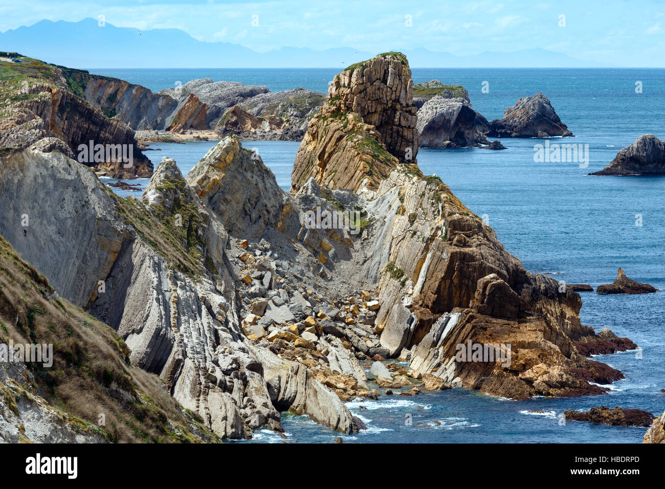 Atlantic ocean coastline near Portio Beach Stock Photo - Alamy