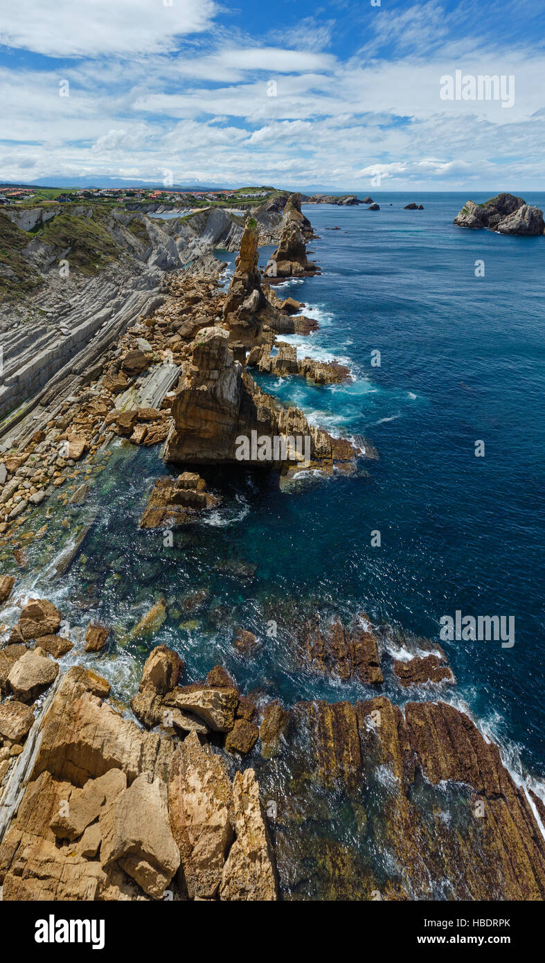 Atlantic ocean coastline near Portio Beach Stock Photo - Alamy