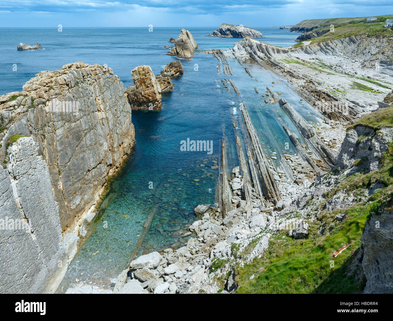 Atlantic ocean coastline near Portio Beach Stock Photo - Alamy