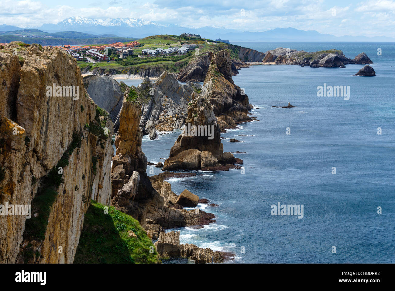 Atlantic ocean coastline near Portio Beach Stock Photo - Alamy