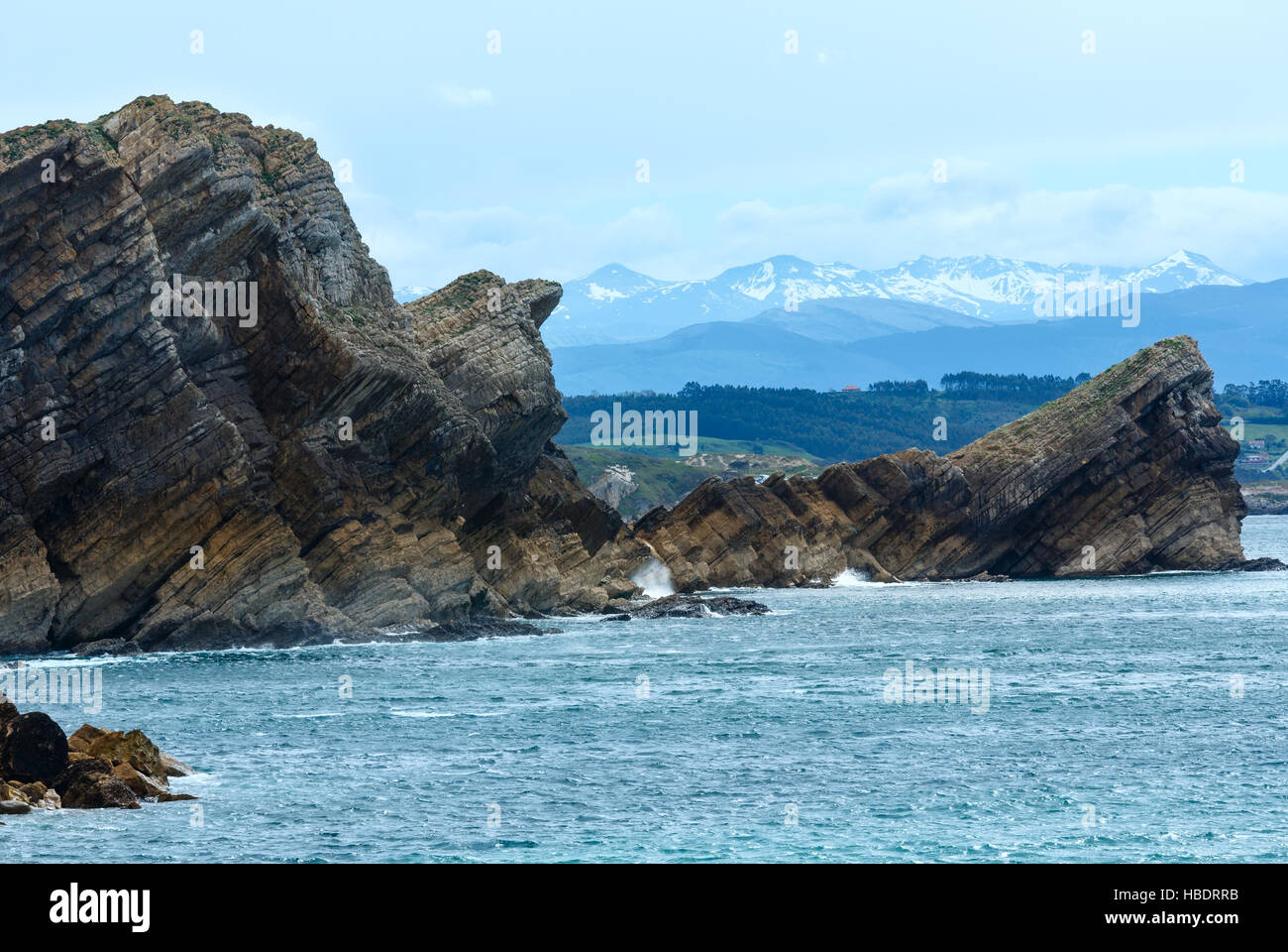 Ocean coastline landscape Stock Photo - Alamy