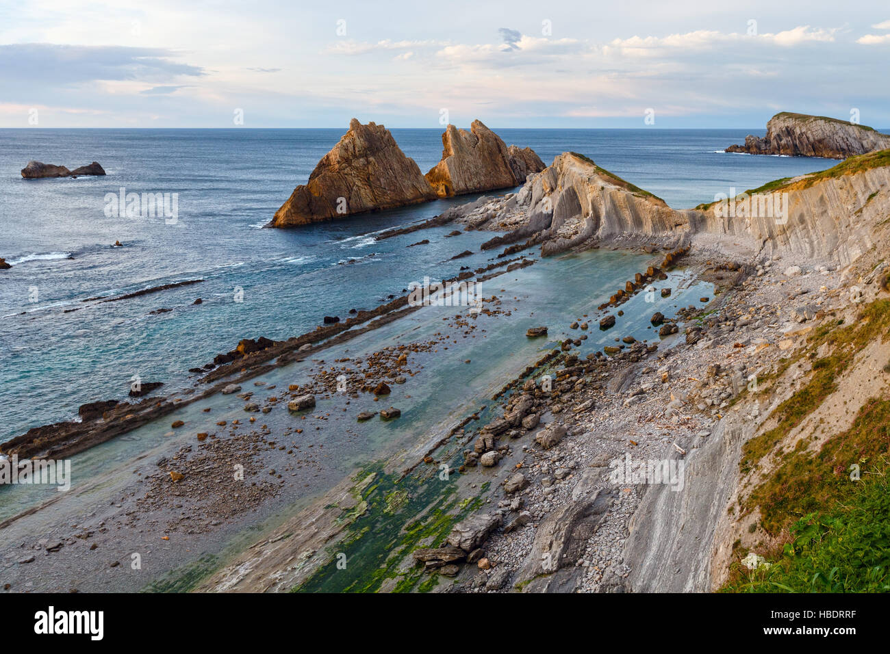 Arnia beach sunset view hi-res stock photography and images - Alamy