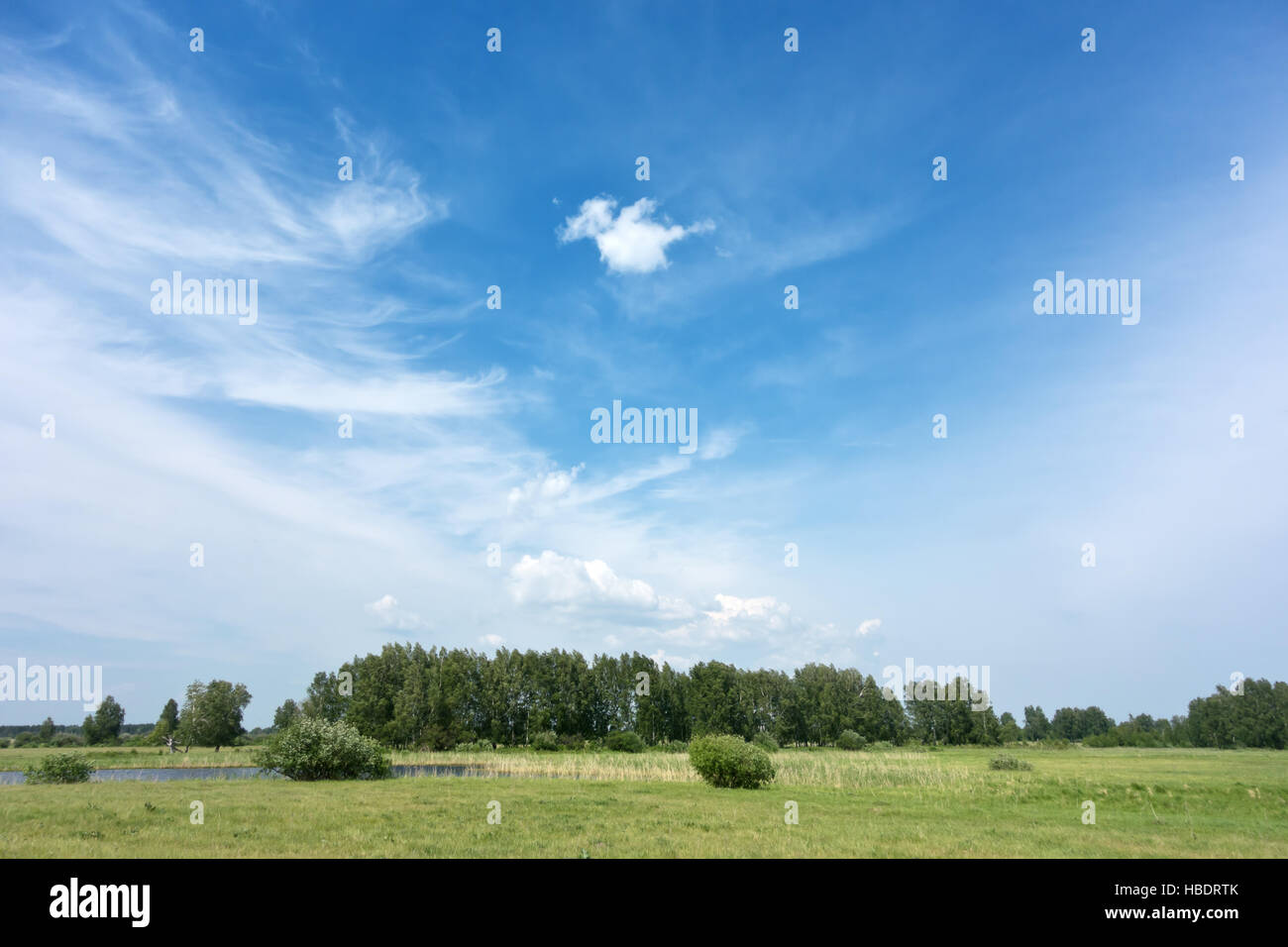 blue sky landscape Stock Photo - Alamy