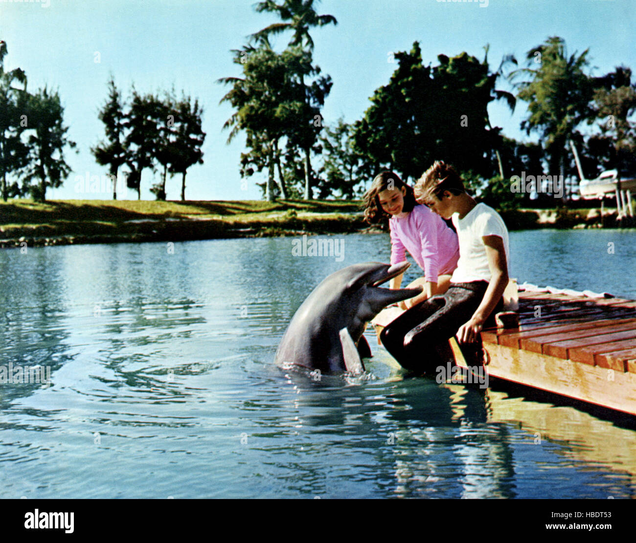 FLIPPER'S NEW ADVENTURE (aka FLIPPER AND THE PIRATES), from left ...