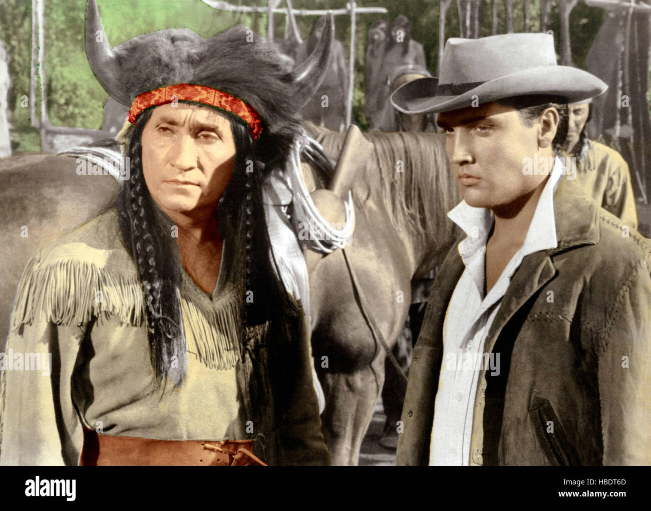 FLAMING STAR, from left: Rodolfo Acosta, Elvis Presley, 1960. ©20th ...