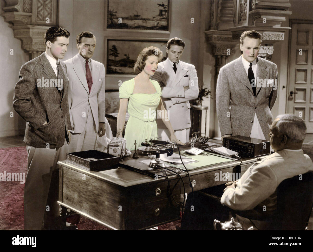 FOUR MEN AND A PRAYER, Richard Greene, David Niven, Loretta Young ...