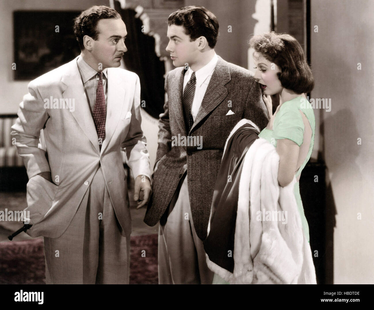 FOUR MEN AND A PRAYER, from left, David Niven, Richard Greene, Loretta ...