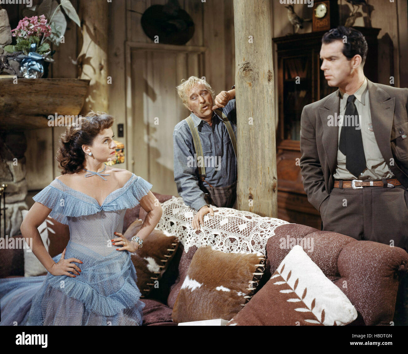 THE FOREST RANGERS, Paulette Goddard, Lynne Overman (back), Fred ...
