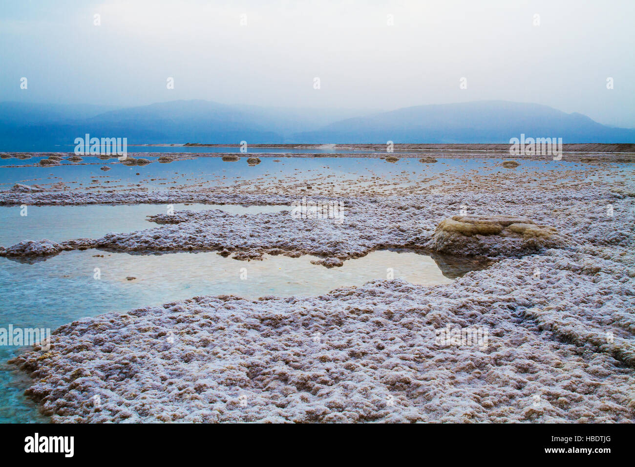 Beautiful photo coast of the Dead Sea , Israel . Bokeh Stock Photo - Alamy
