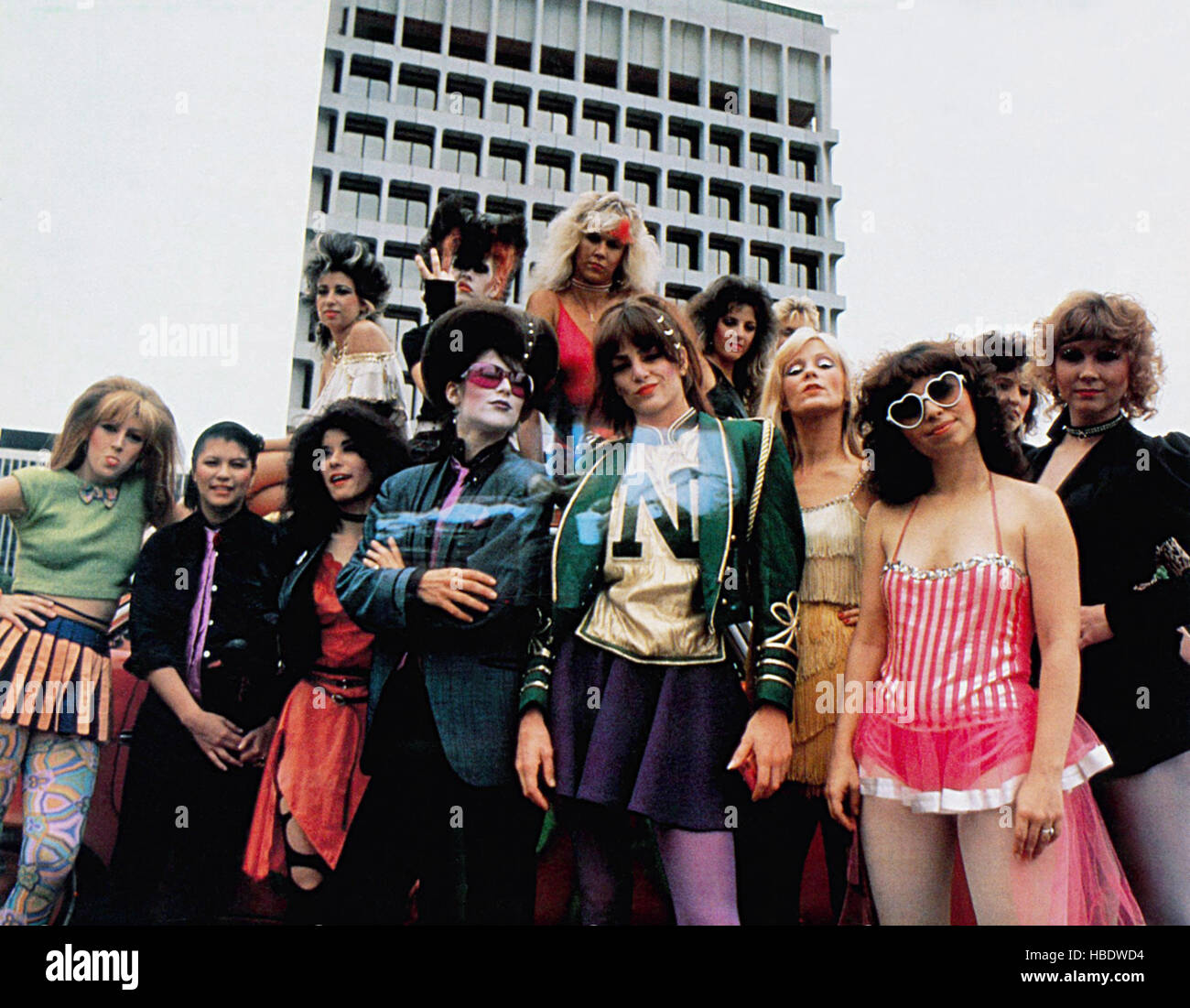 GET CRAZY, front from third left: Stacey Nelkin, Lori Eastside, Susan ...