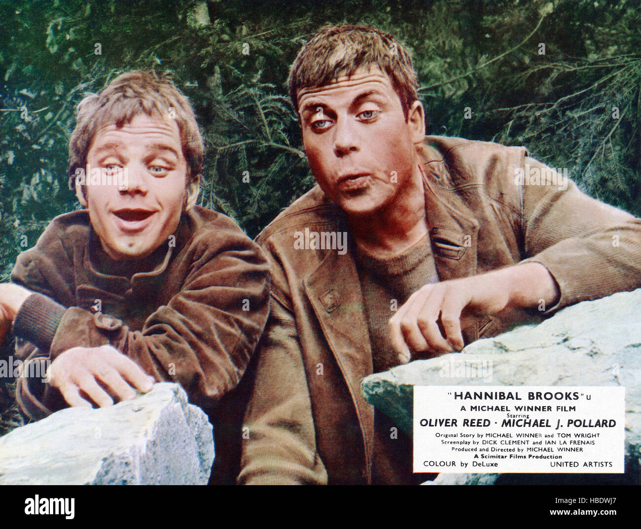 HANNIBAL BROOKS, from left: Michael J. Pollard, Oliver Reed, 1969 Stock ...