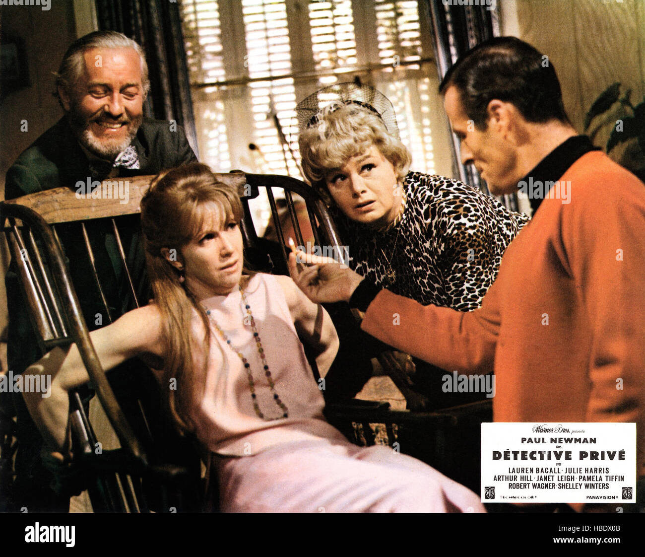 HARPER, (aka DETECTIVE PRIVE), from left: Strother Martin, Julie Harris ...