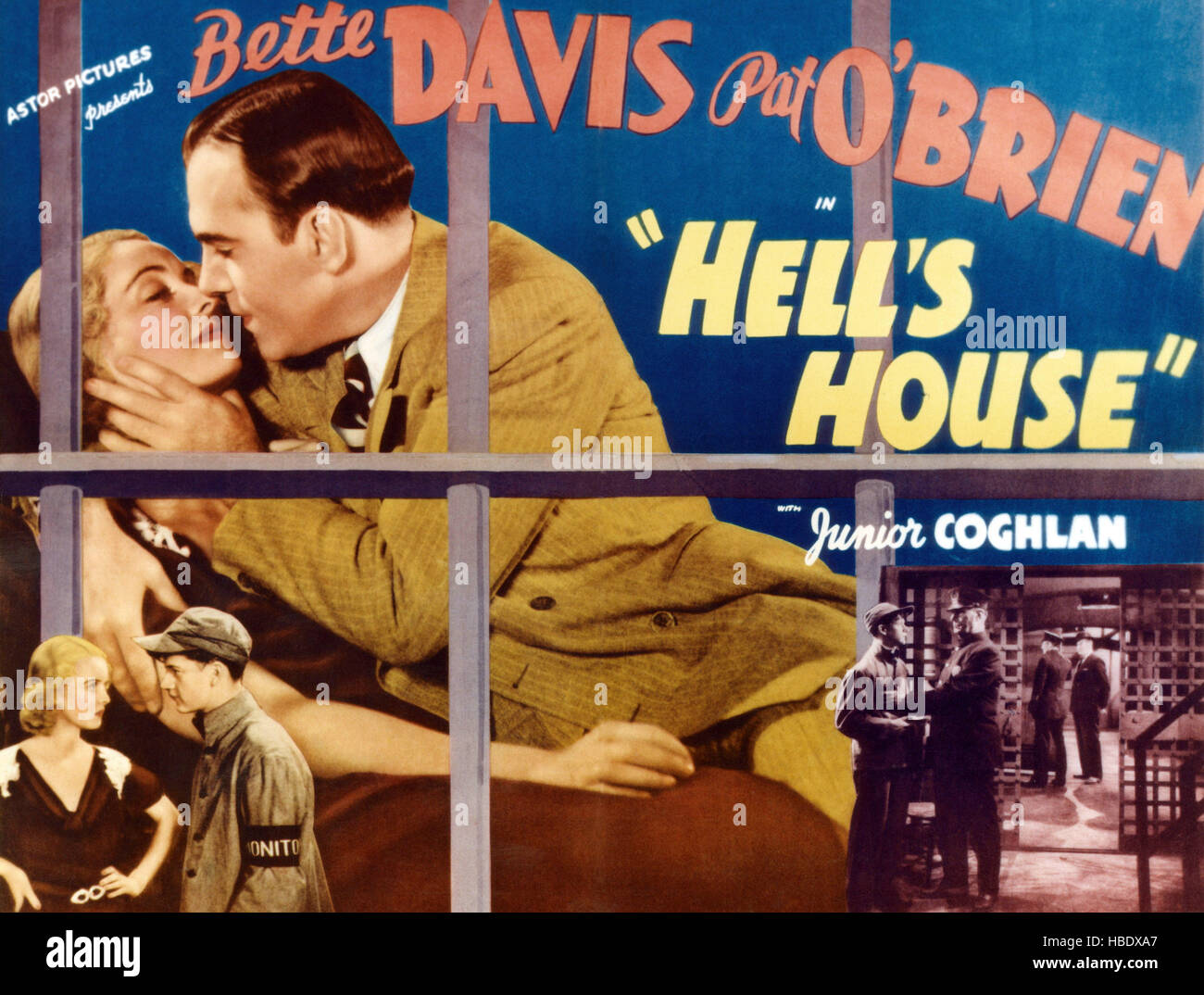 HELL'S HOUSE, top from left: Bette Davis, Pat O'Brien, bottom from left: Bette Davis, Junior ...
