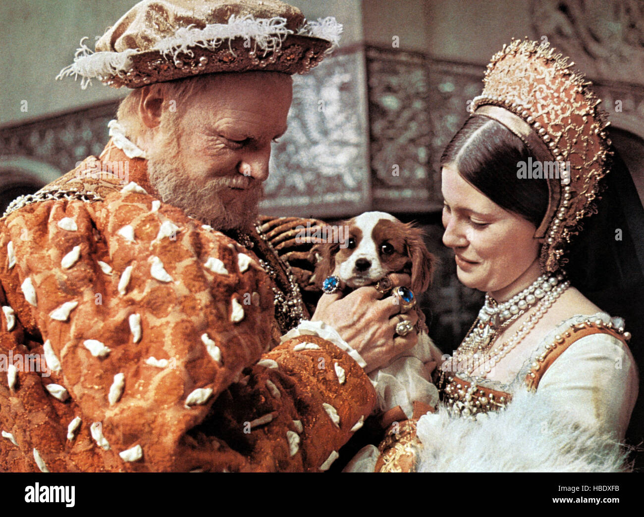 HENRY VIII AND HIS SIX WIVES, from left: Keith Michell, Lynne Frederick ...