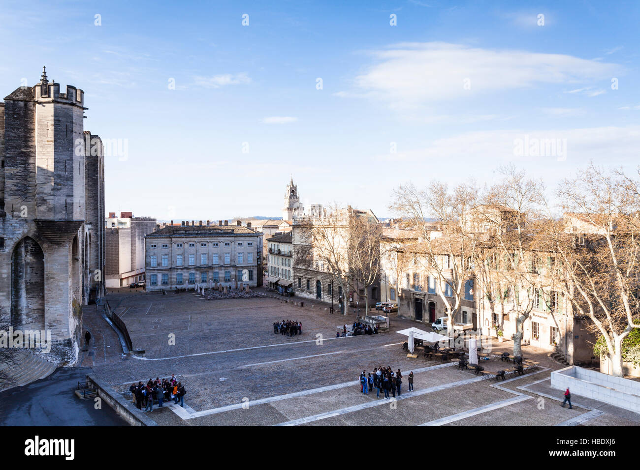 Place du palais des papes hi-res stock photography and images - Alamy