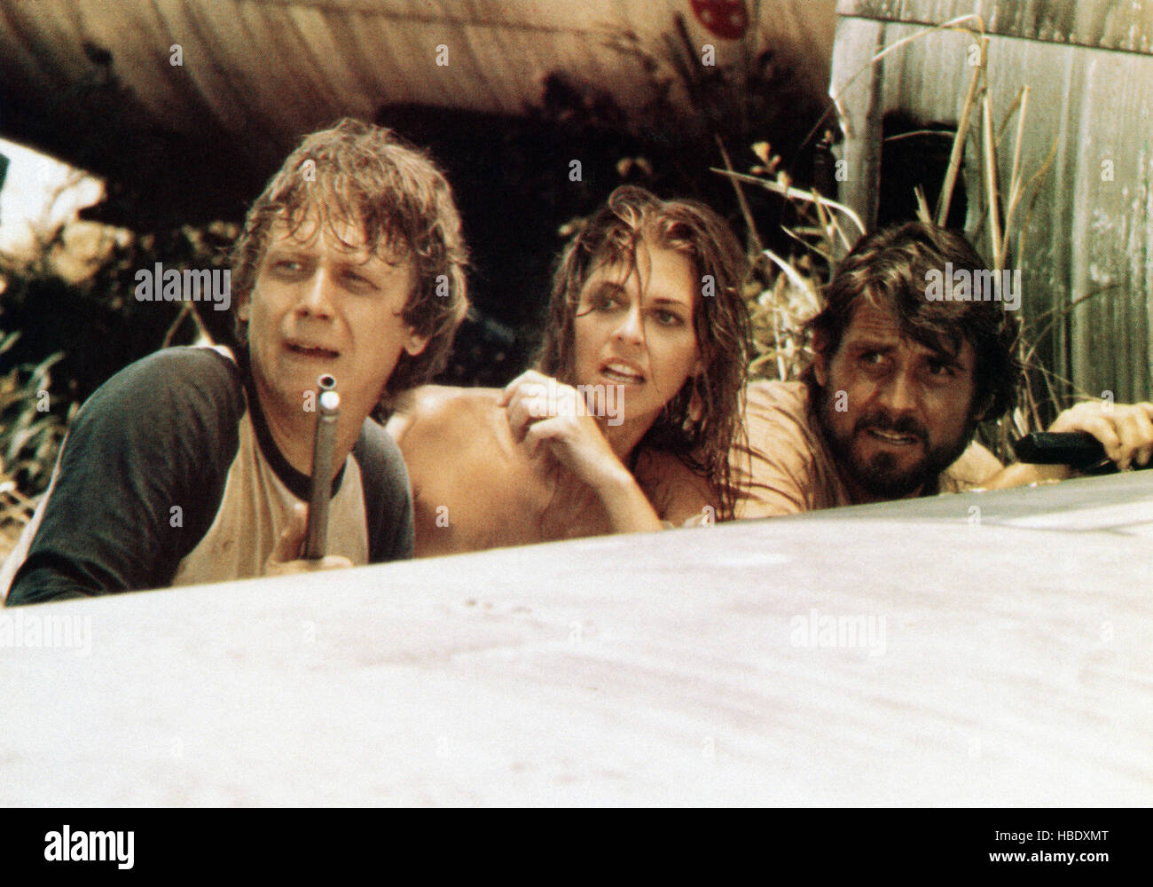 HIGH RISK, from left: Bruce Davison, Lindsay Wagner, James Brolin, 1981 ...