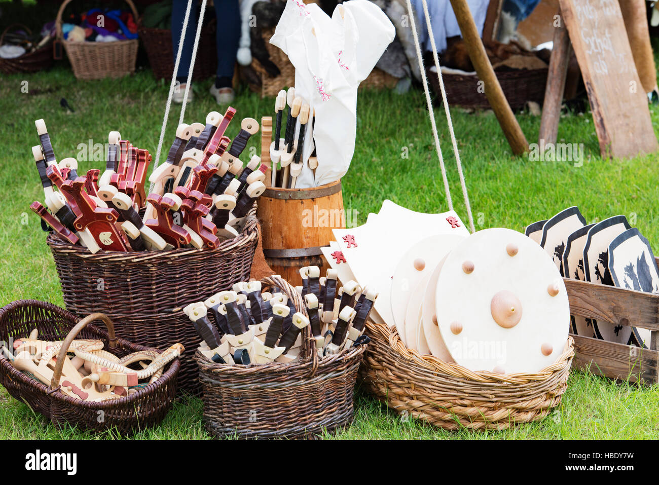 Objects of medieval chivalry Stock Photo - Alamy