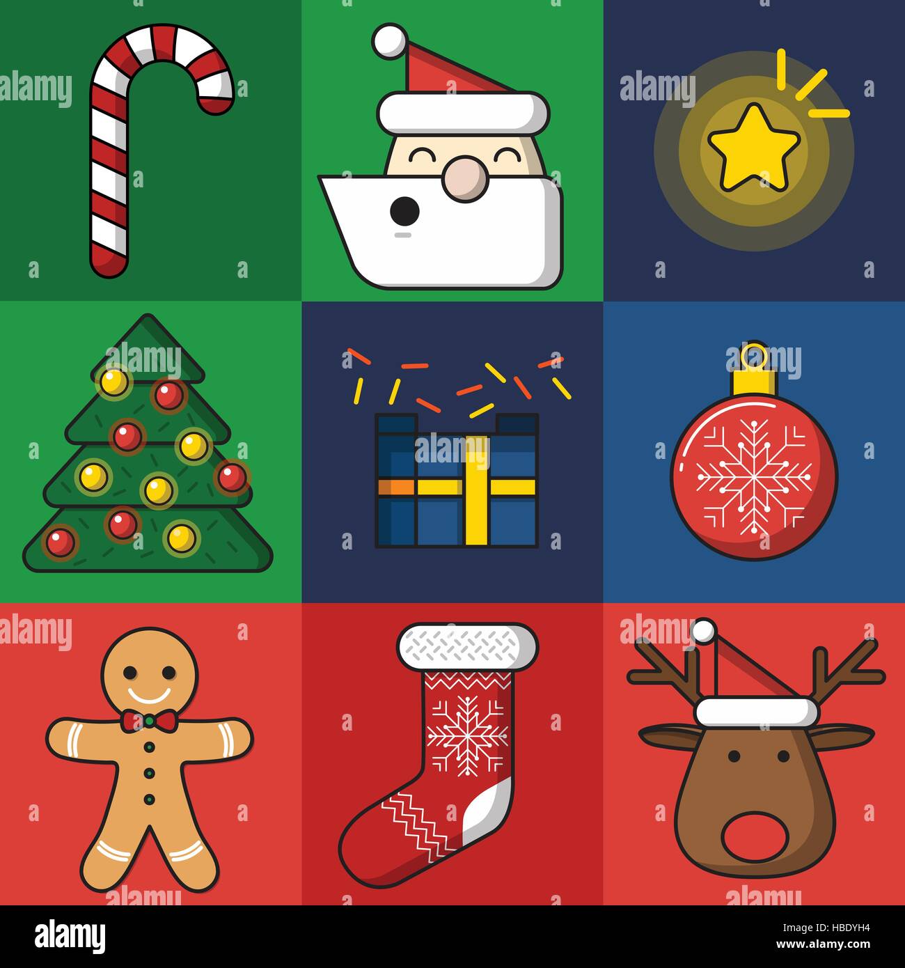 Simple reindeer cookie design Stock Vector Images - Alamy