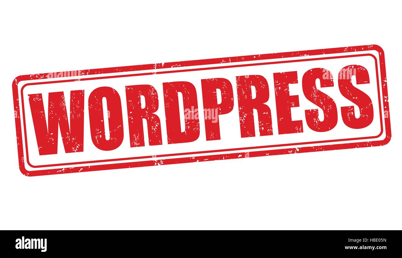 wordpress grunge rubber stamp on white background vector illustration ...