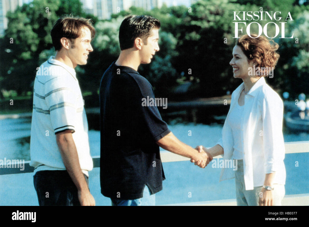 KISSING A FOOL, from left: Jason Lee, David Schwimmer, Mili Avital ...