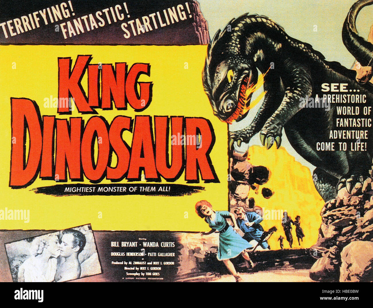 KING DINOSAUR, bottom from left: Wanda Curtis, William Bryant, 1955 ...