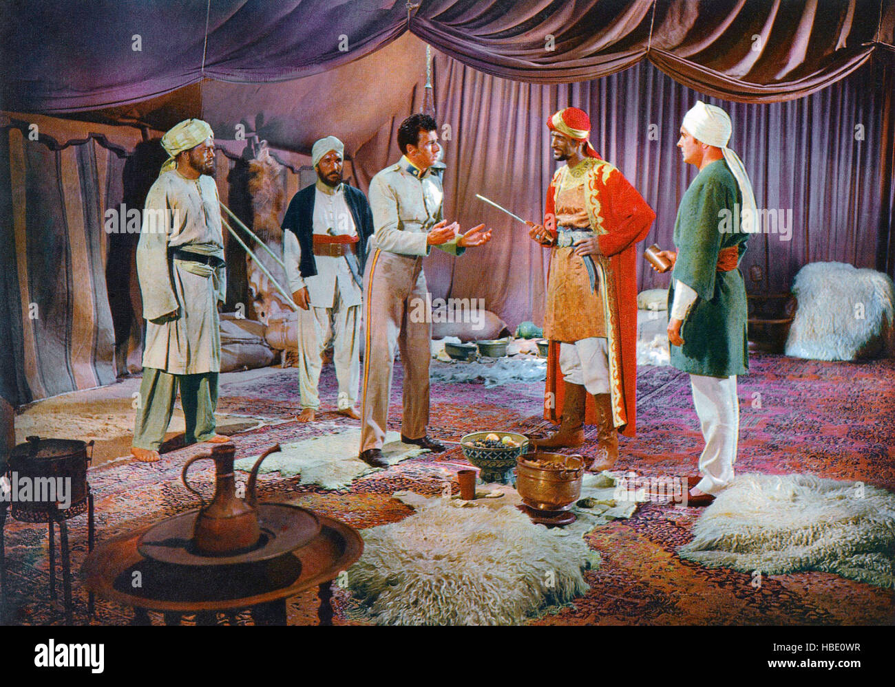 KING OF THE KHYBER RIFLES, center to right: Richard Stapley, Guy Rolfe ...