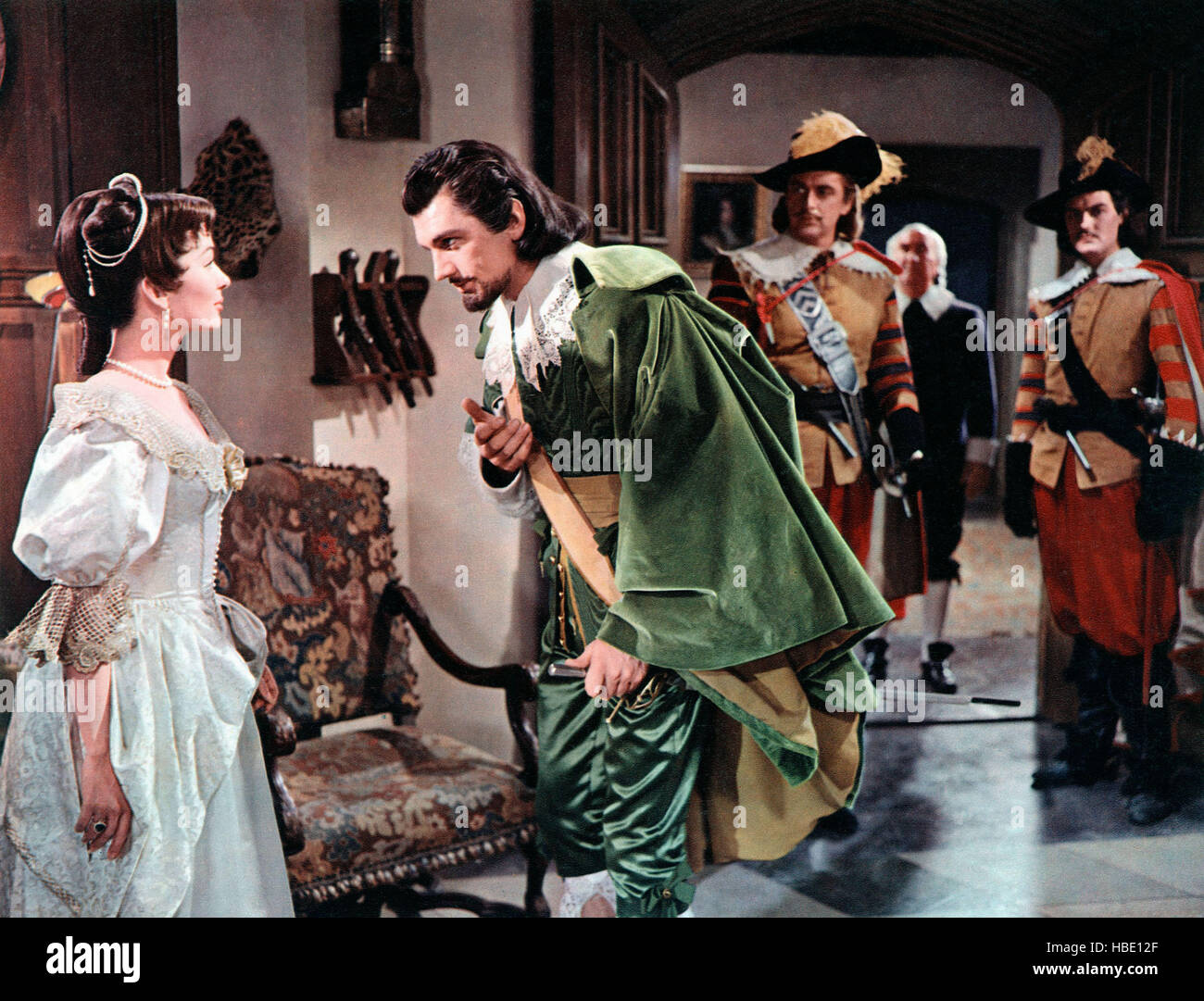 THE KING'S THIEF, from left: Ann Blyth, Edmund Purdom, John Dehner ...