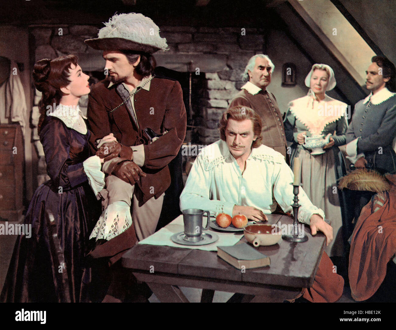 THE KING'S THIEF, from left: Ann Blyth, Edmund Purdom, John Dehner ...