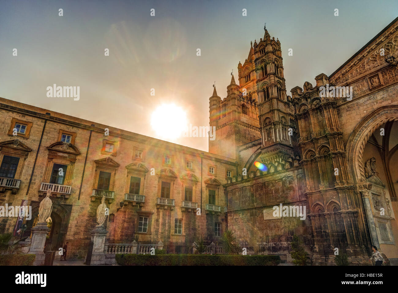 The beautiful cathedral of Palermo, Sicily Stock Photo - Alamy