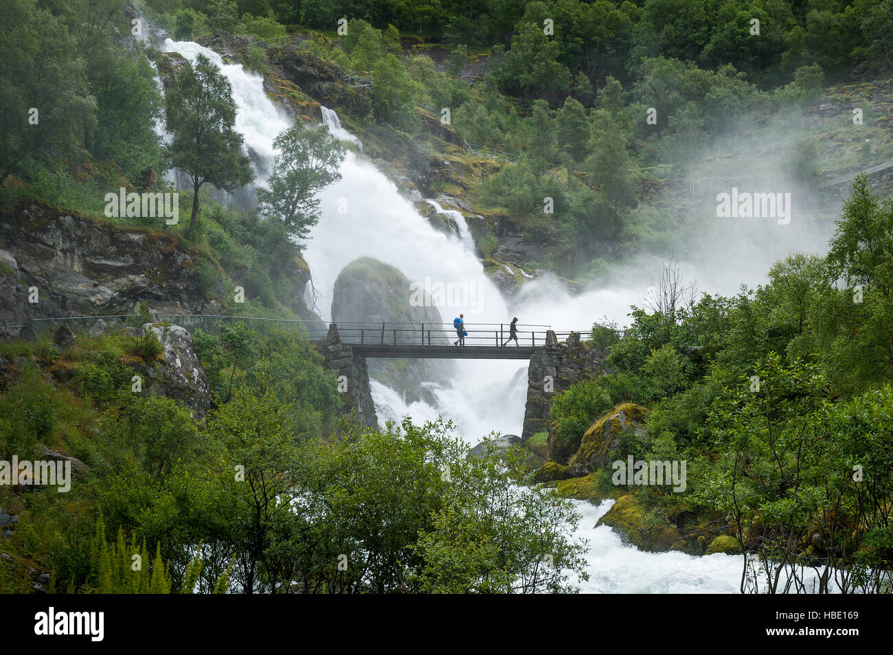 Bridge with waterfall hi-res stock photography and images - Alamy