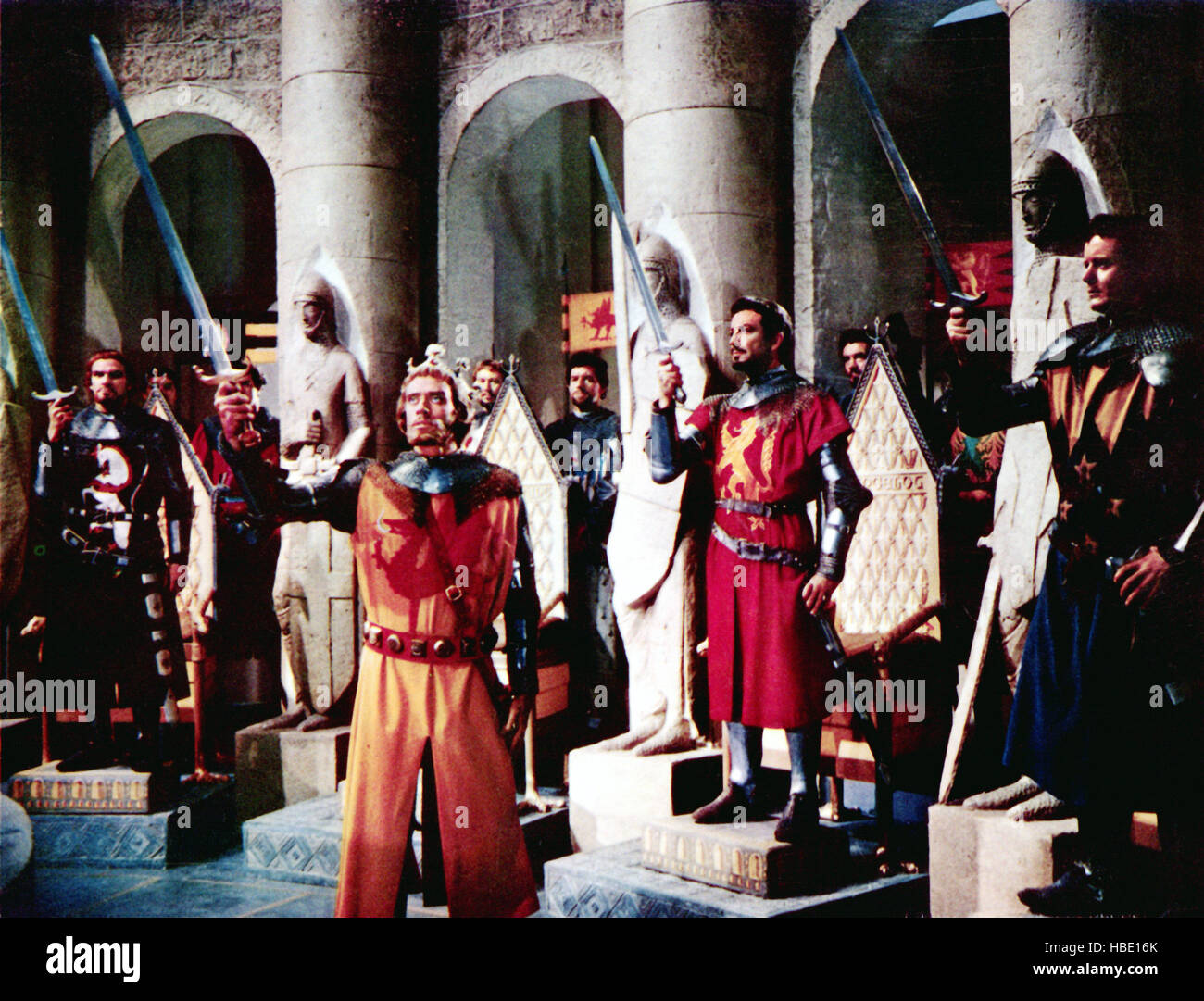 KNIGHTS OF THE ROUND TABLE, Stanley Baker, Mel Ferrer, Robert Taylor ...