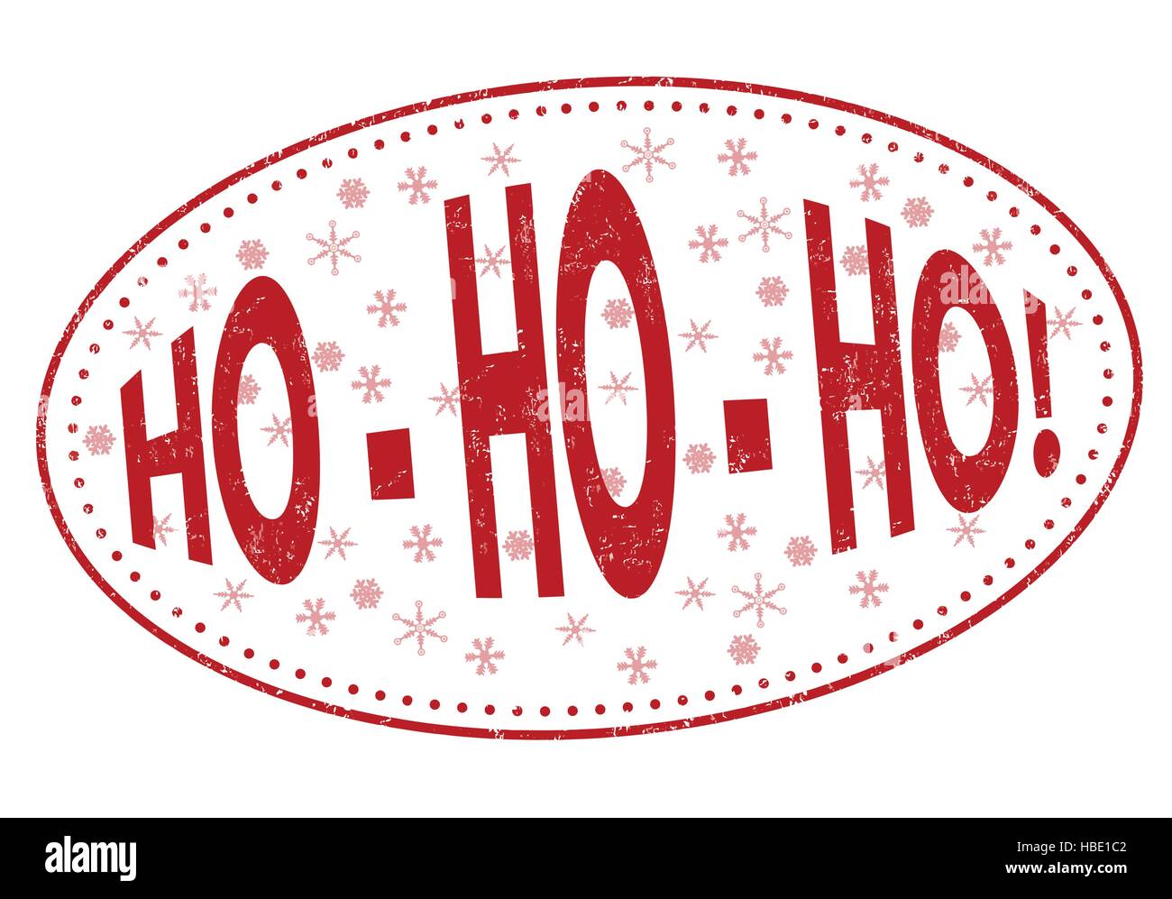 Ho-Ho-Ho! grunge rubber stamp on white background, vector illustration ...