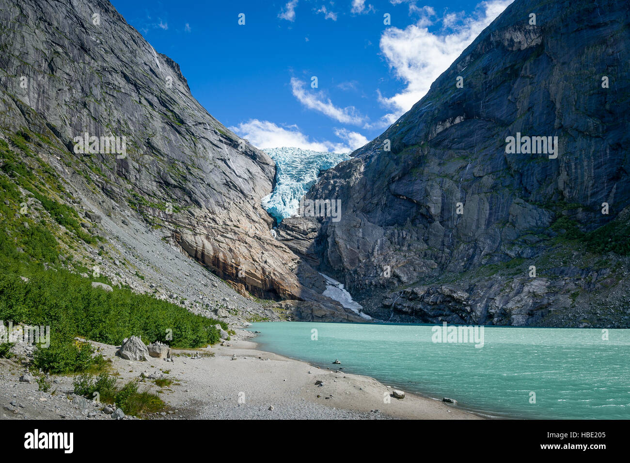 Briksdalsbreen glacier hi-res stock photography and images - Alamy