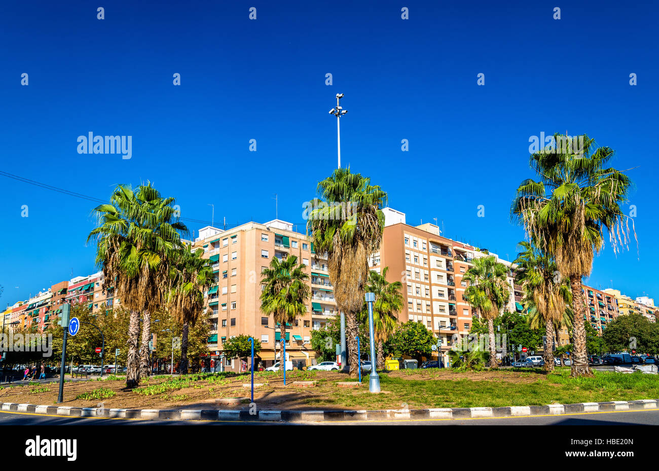 Beautiful buildings in the old town of Valencia - Spain Stock Photo - Alamy