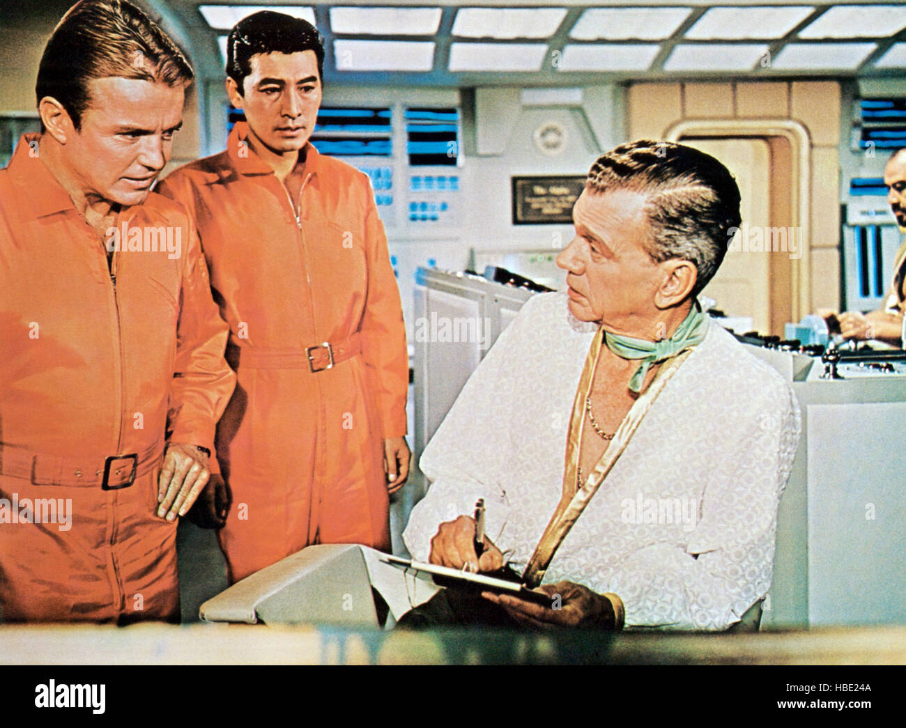 LATITUDE ZERO, front: Richard Jaeckel, Joseph Cotten, 1969 Stock Photo ...