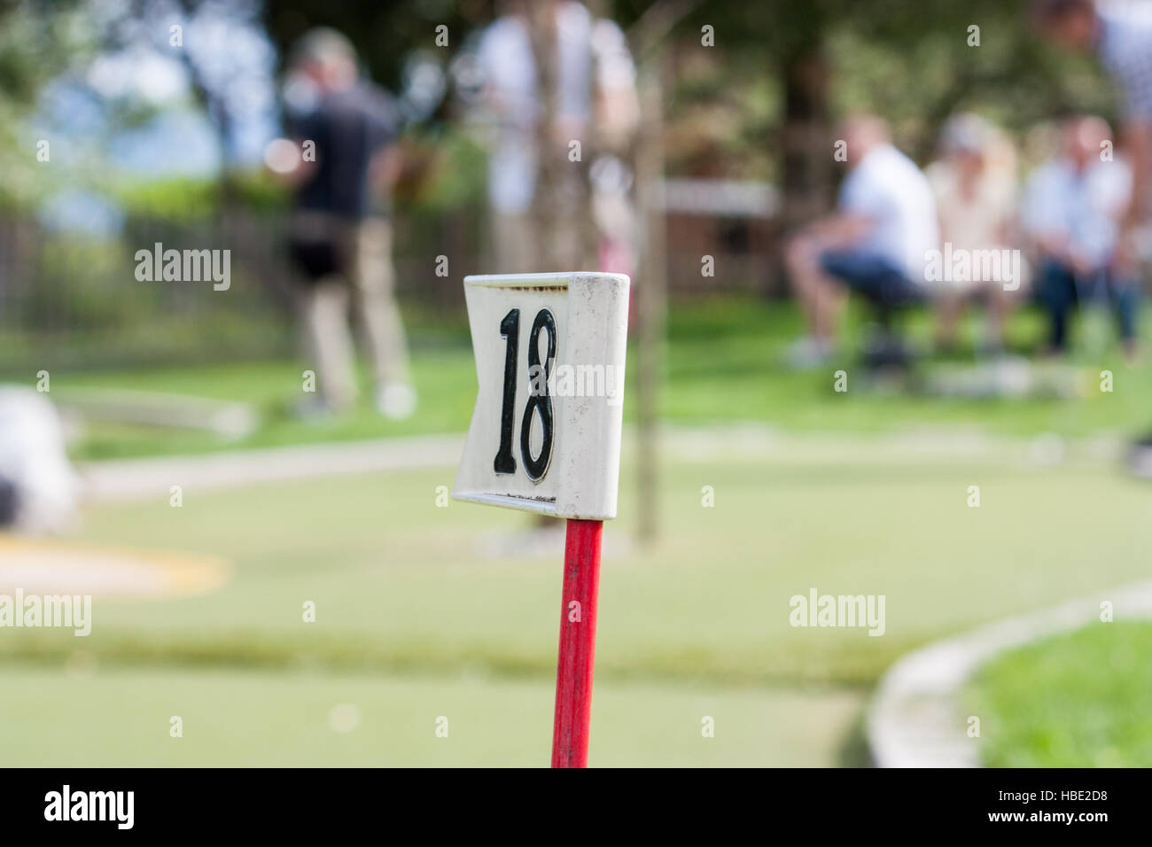 18th hole on golf hi-res stock photography and images - Alamy