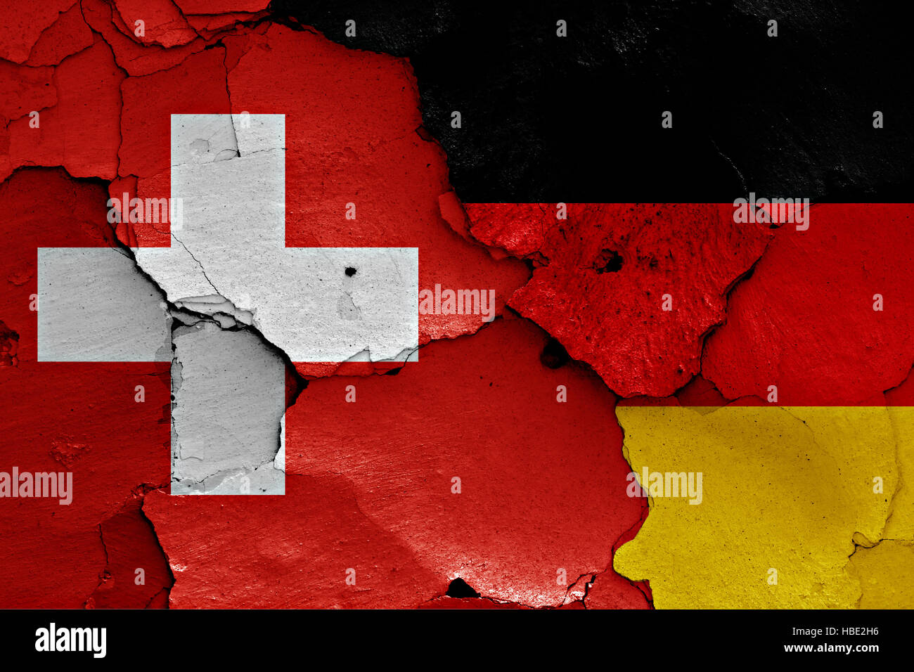 Switzerland germany flags hi-res stock photography and images - Alamy
