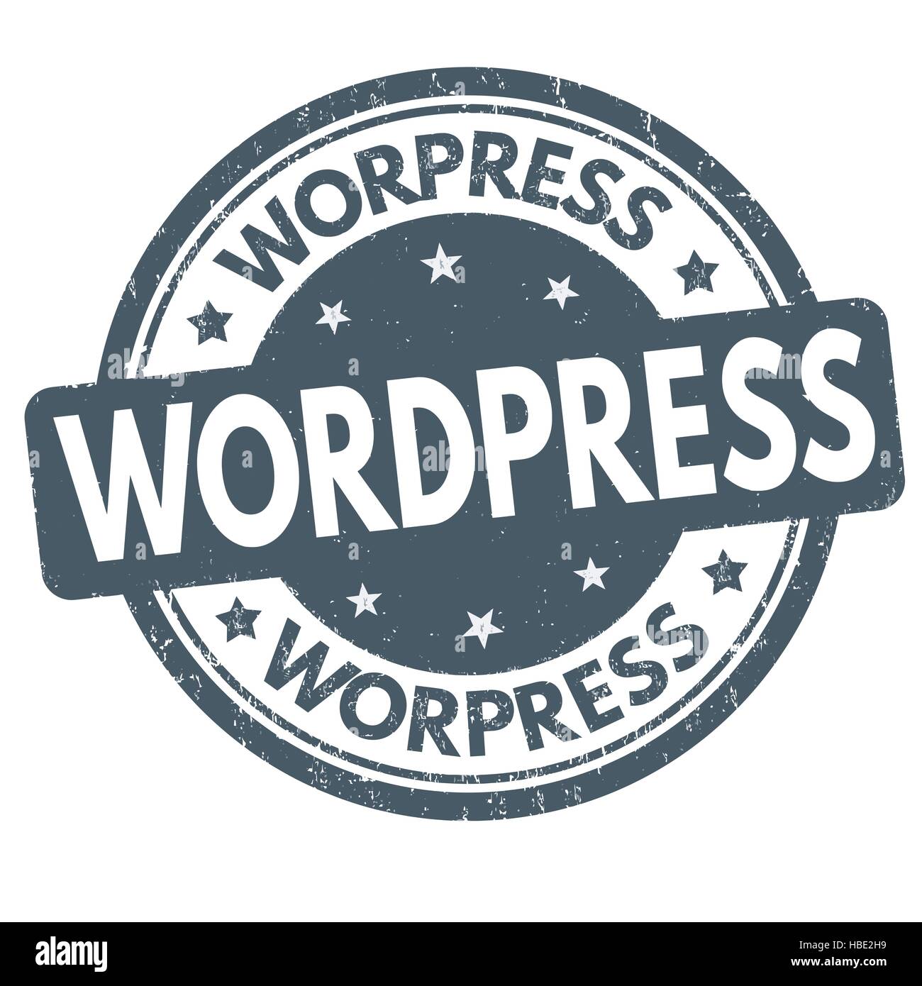 wordpress grunge rubber stamp on white background vector illustration ...