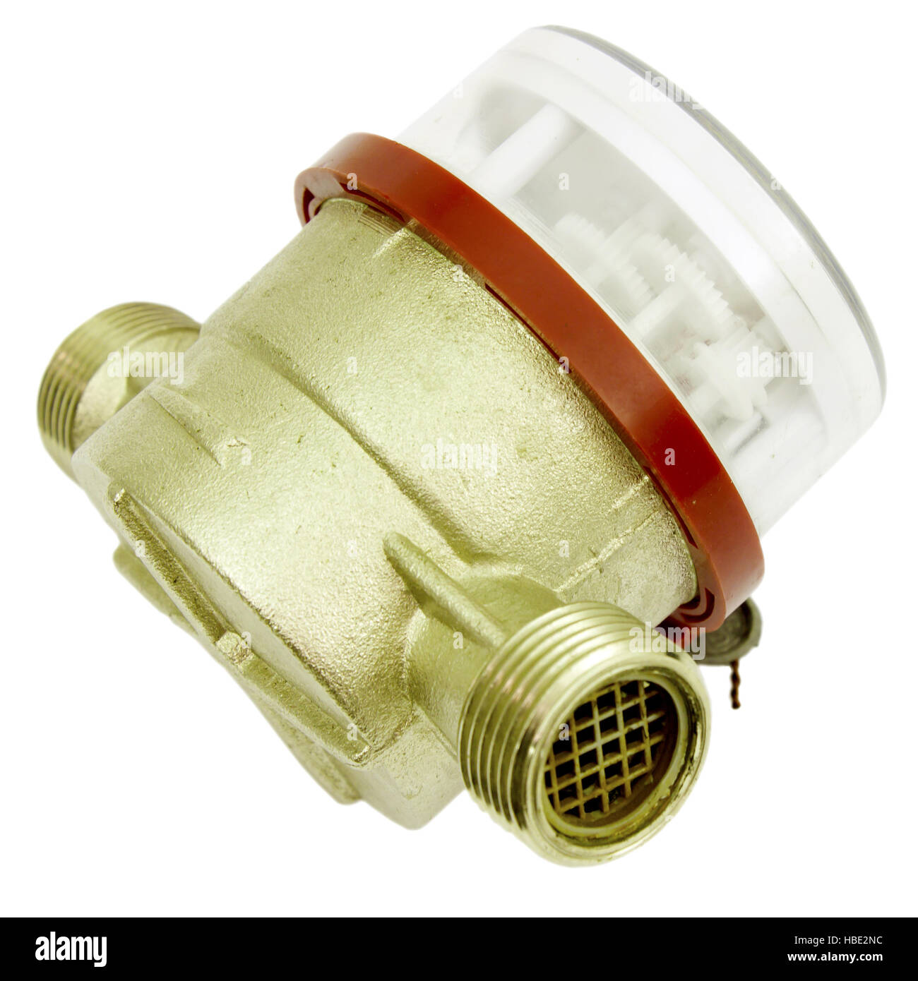 Measuring water flow meter Cut Out Stock Images & Pictures - Alamy